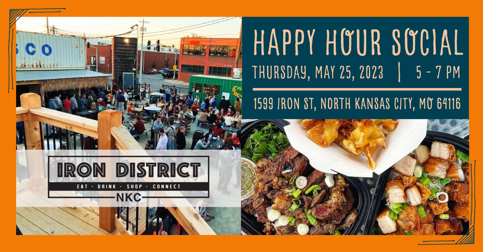 May 2023 Happy Hour Social at Iron District in North Kansas City » RiverNorth District